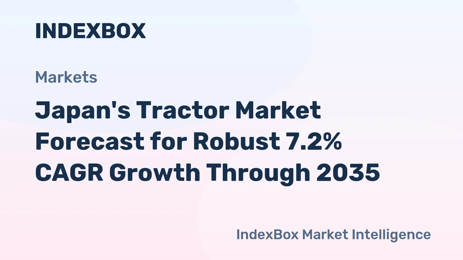 Japan's Tractor Market Forecast for Robust 7.2% CAGR Growth Through 2035