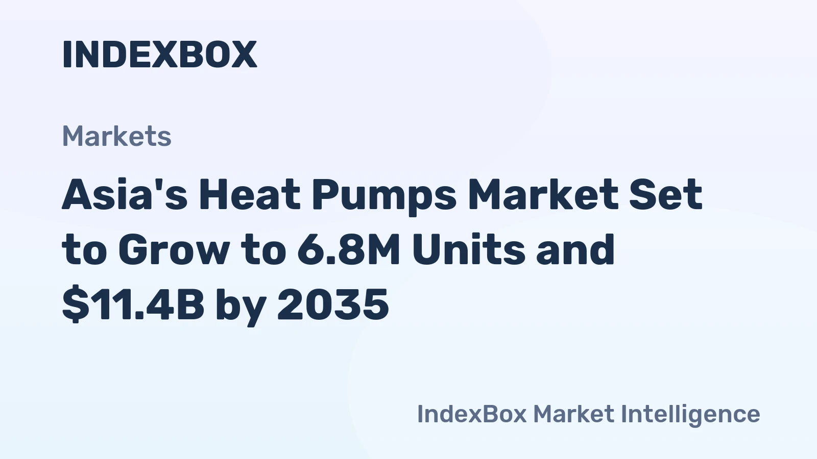 Asia's Heat Pumps Market Set to Grow to 6.8M Units and $11.4B by 2035