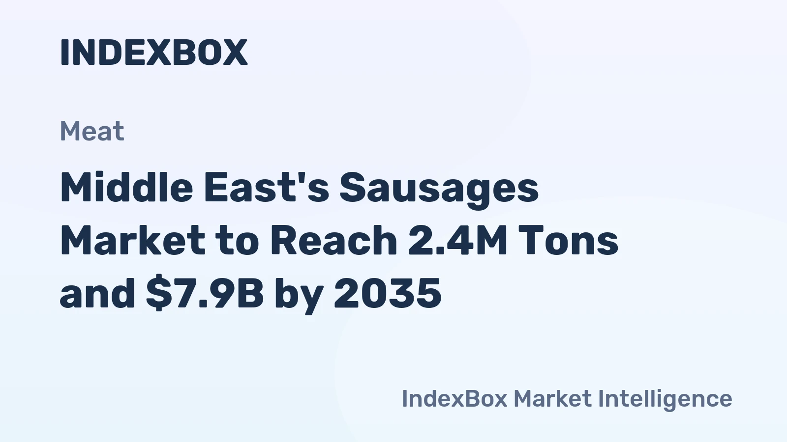 Middle East's Sausages Market to Reach 2.4M Tons and $7.9B by 2035