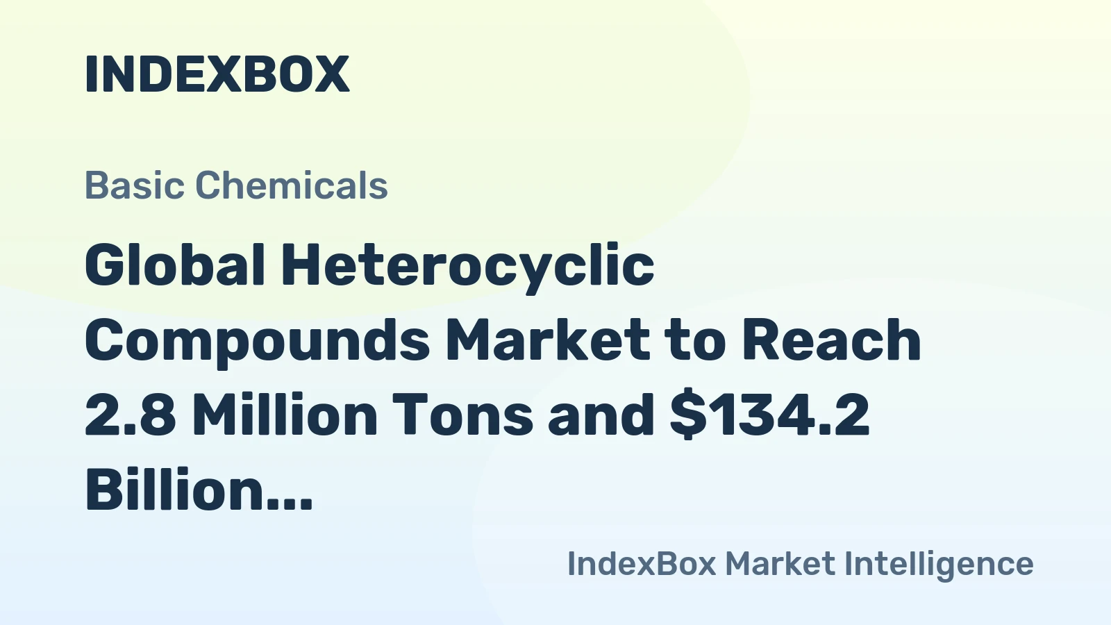 Global Heterocyclic Compounds Market to Reach 2.8 Million Tons and $134.2 Billion by 2035