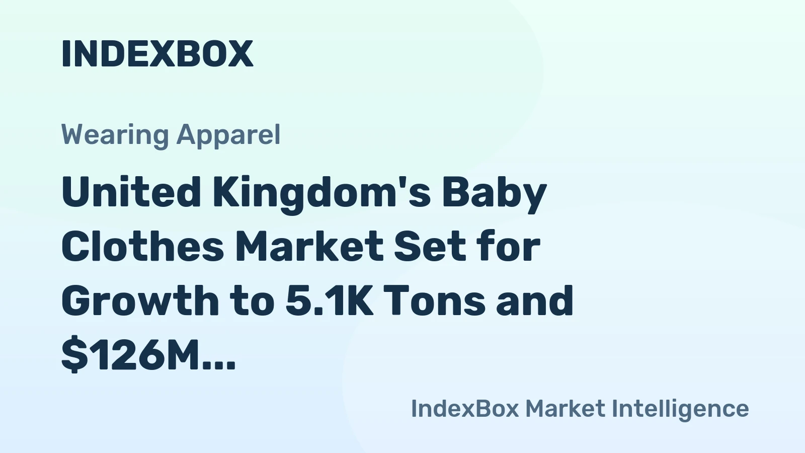United Kingdom's Baby Clothes Market Set for Growth to 5.1K Tons and $126M by 2035