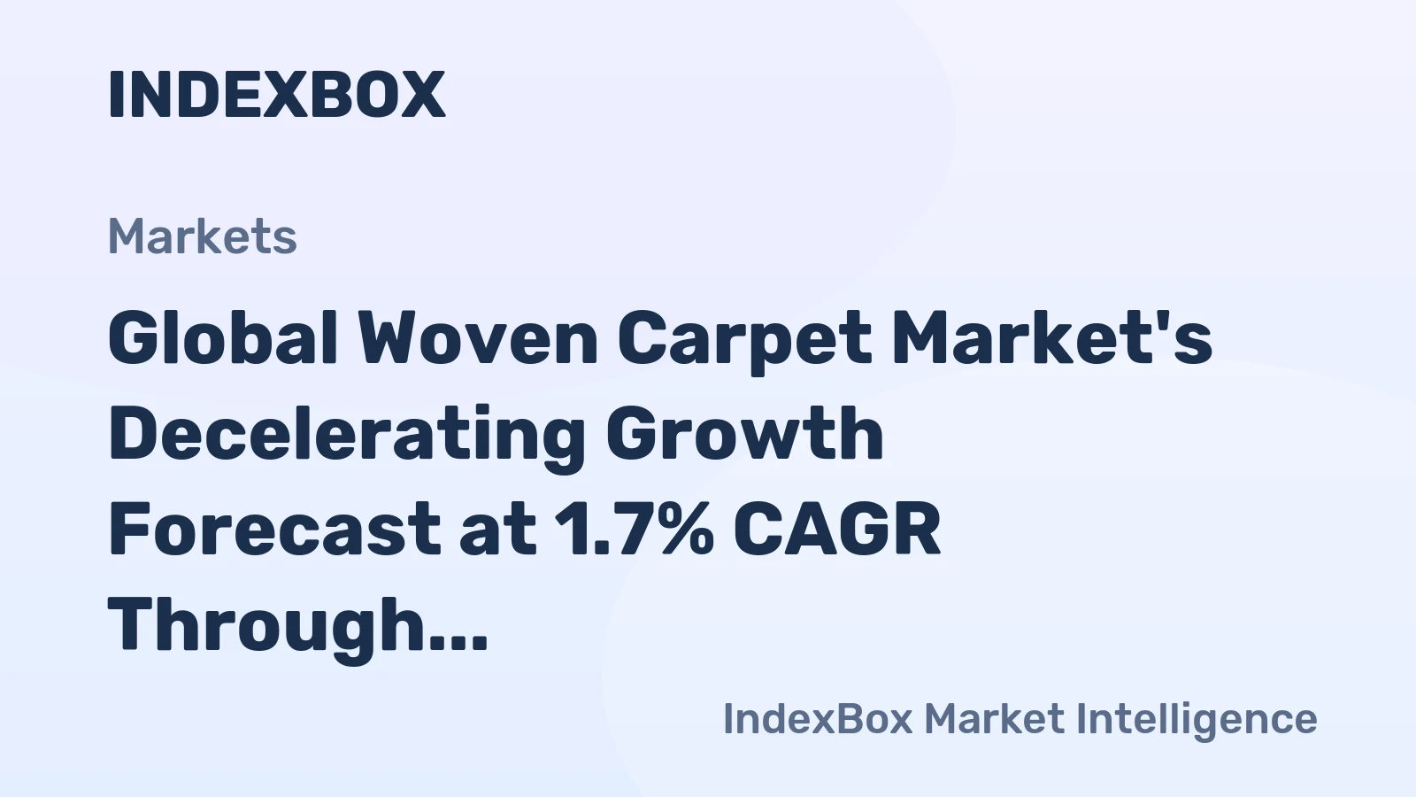 Global Woven Carpet Market's Decelerating Growth Forecast at 1.7% CAGR Through 2035