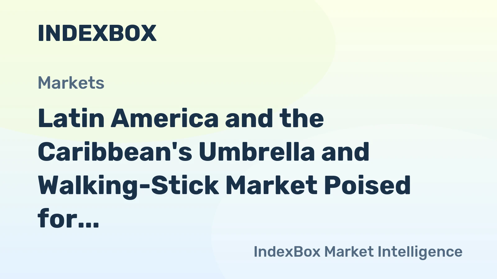 Latin America and the Caribbean's Umbrella and Walking-Stick Market Poised for Steady Growth With a 2% Volume CAGR Through 2035
