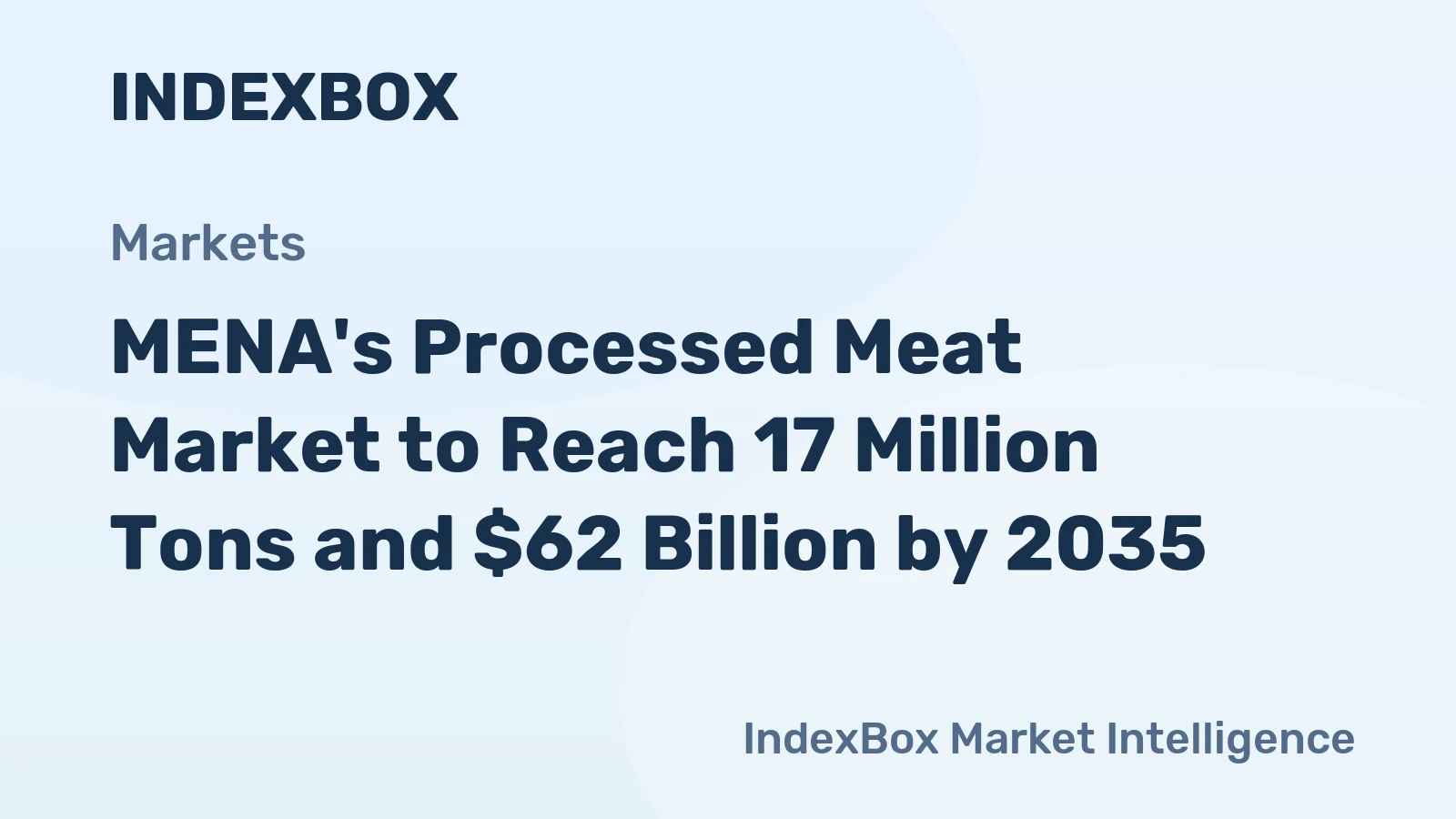 MENA's Processed Meat Market to Reach 17 Million Tons and $62 Billion by 2035