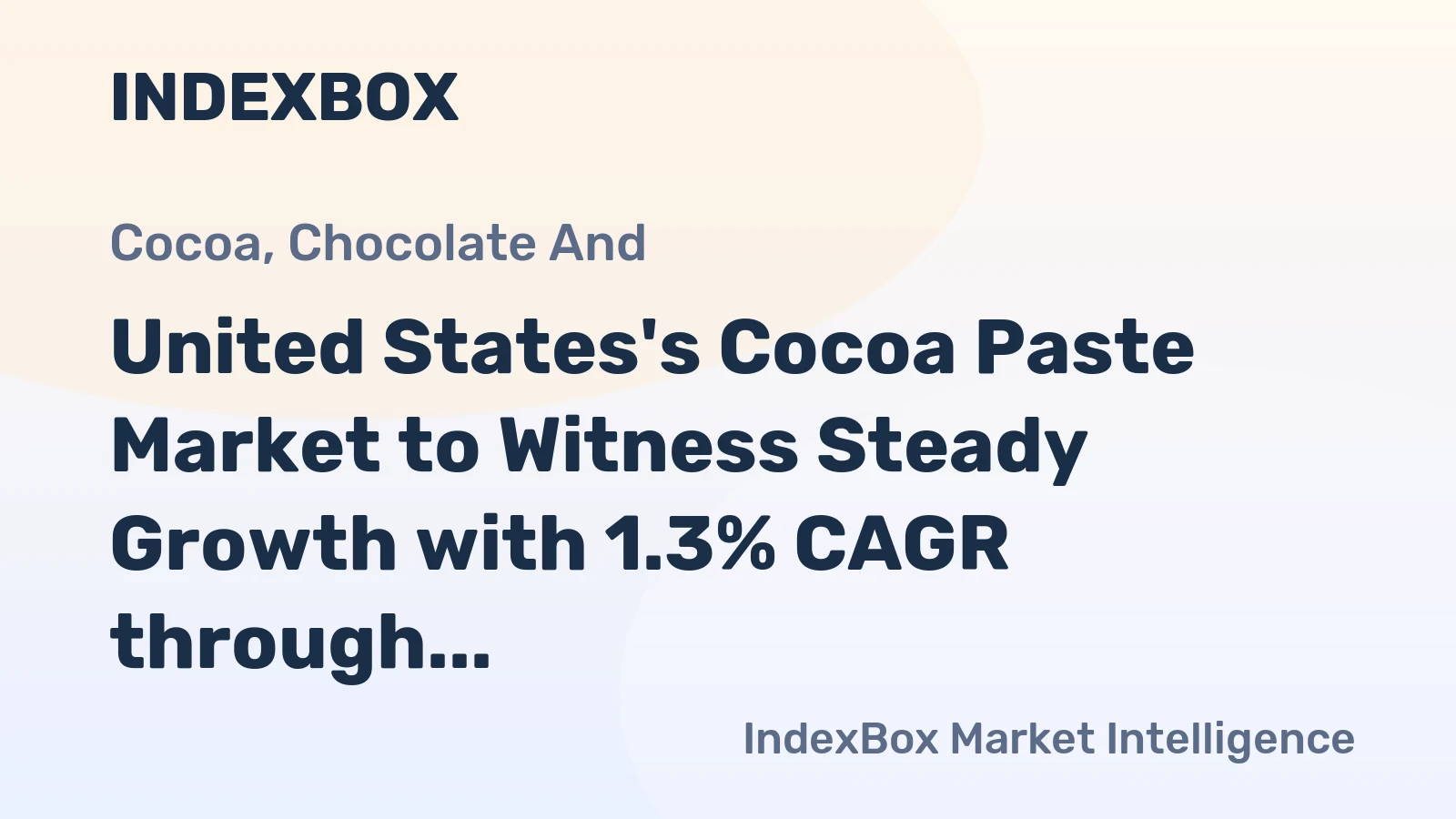 United States's Cocoa Paste Market to Witness Steady Growth with 1.3% CAGR through 2035