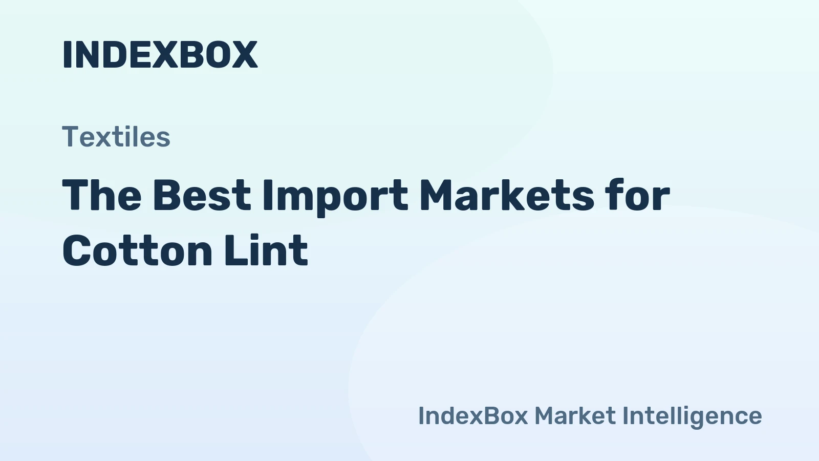 The Best Import Markets for Cotton Lint