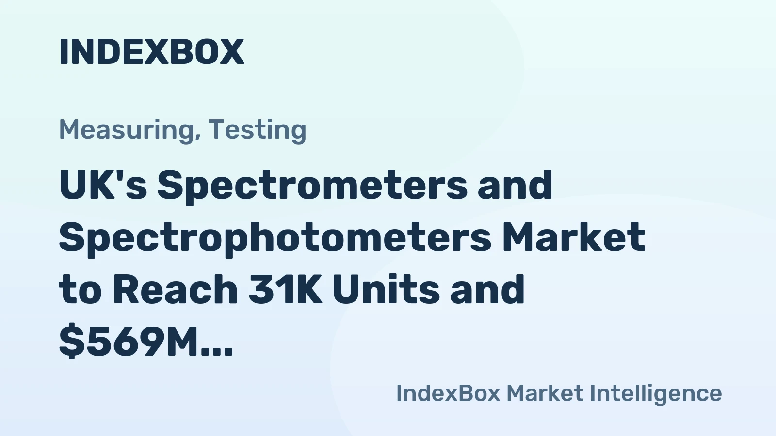 UK's Spectrometers and Spectrophotometers Market to Reach 31K Units and $569M by 2035