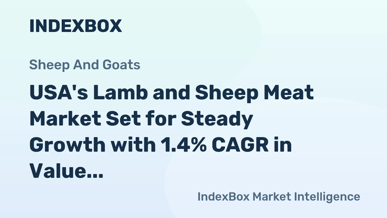 USA's Lamb and Sheep Meat Market Set for Steady Growth with 1.4% CAGR in Value Through 2035