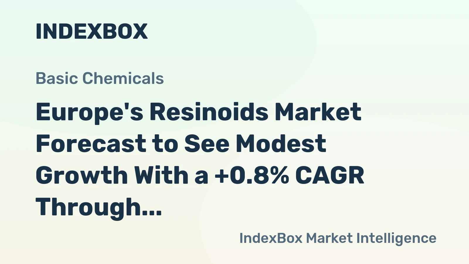 Europe's Resinoids Market Forecast to See Modest Growth With a +0.8% CAGR Through 2035