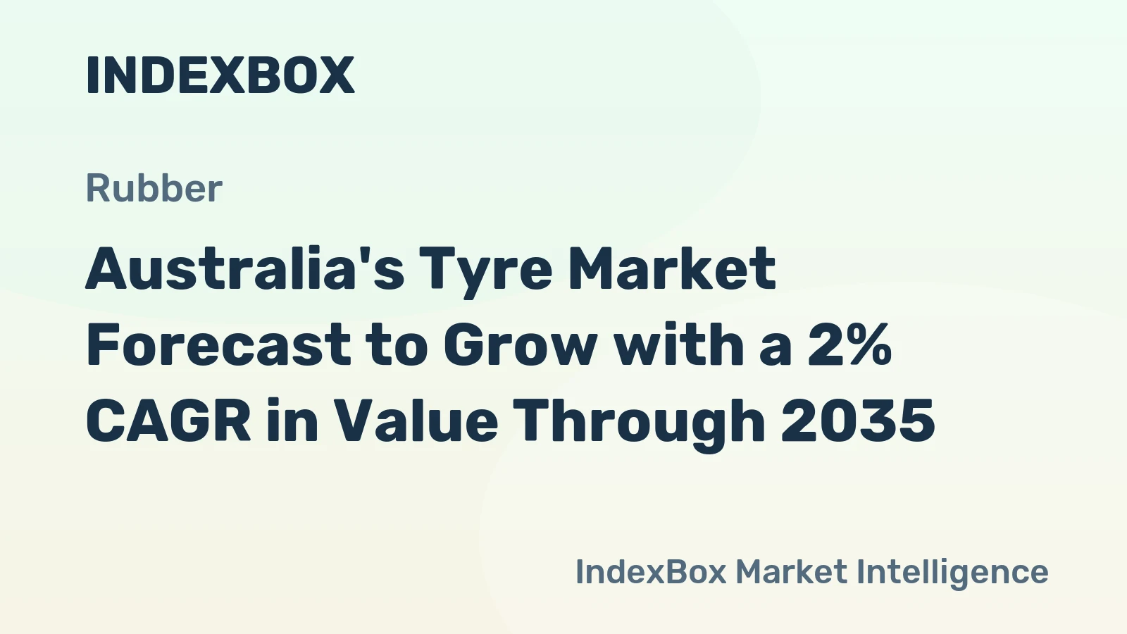 Australia's Tyre Market Forecast to Grow with a 2% CAGR in Value Through 2035