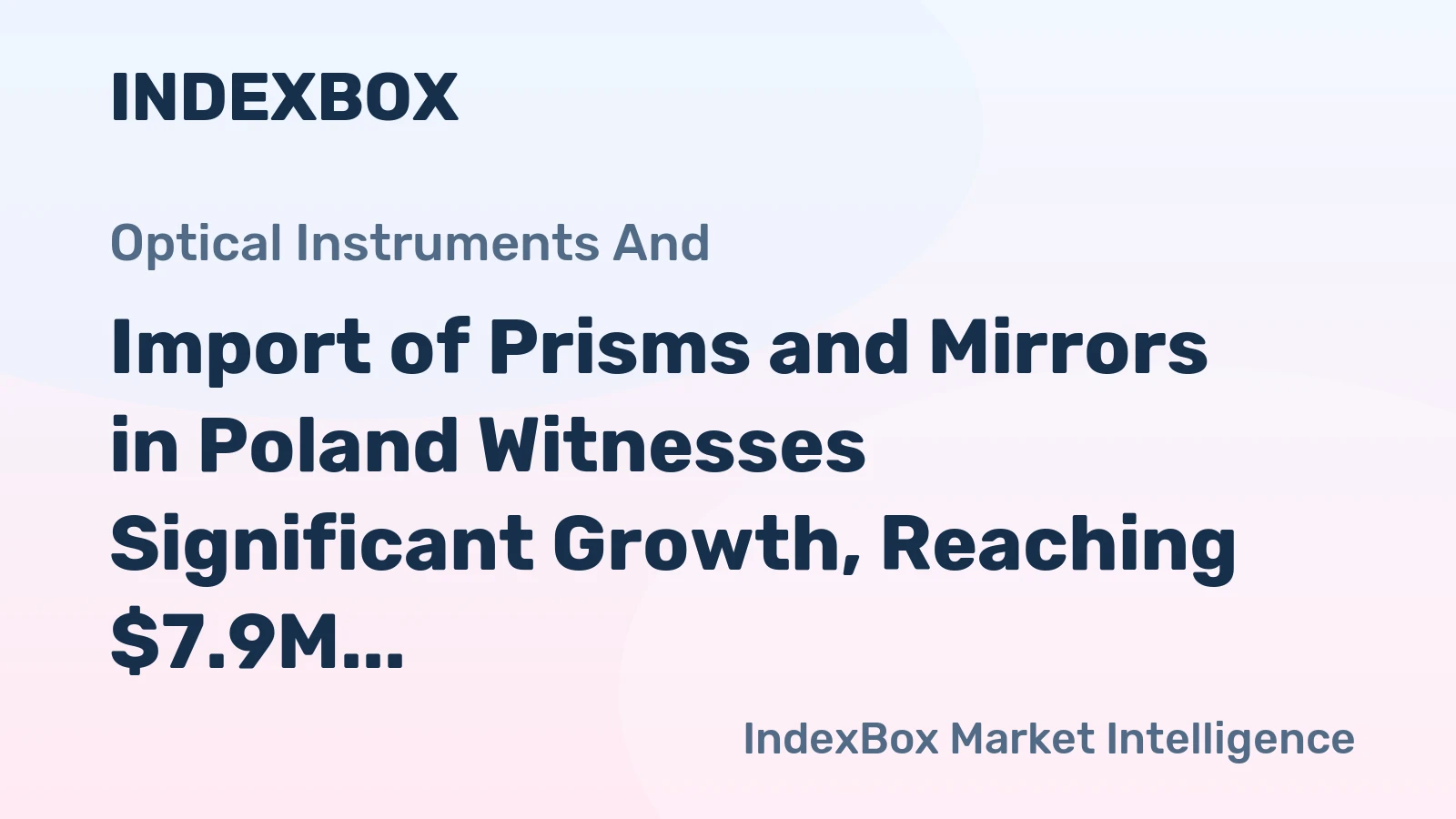 Import of Prisms and Mirrors in Poland Witnesses Significant Growth, Reaching $7.9M in September 2023