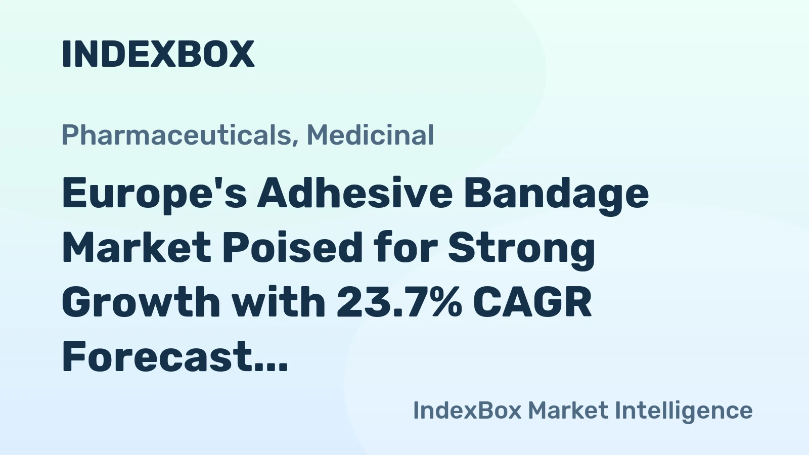 Europe's Adhesive Bandage Market Poised for Strong Growth with 23.7% CAGR Forecast