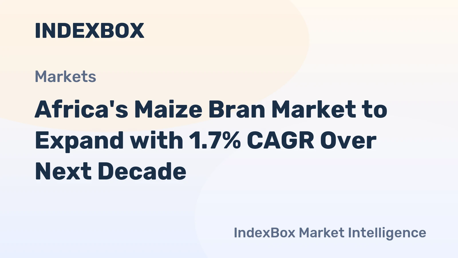 Africa's Maize Bran Market to Expand with 1.7% CAGR Over Next Decade