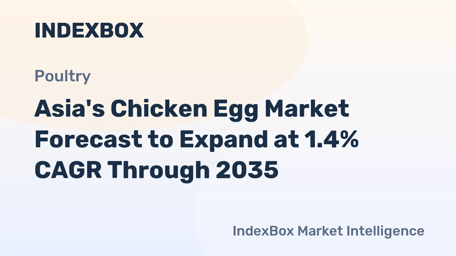 Asia's Chicken Egg Market Forecast to Expand at 1.4% CAGR Through 2035