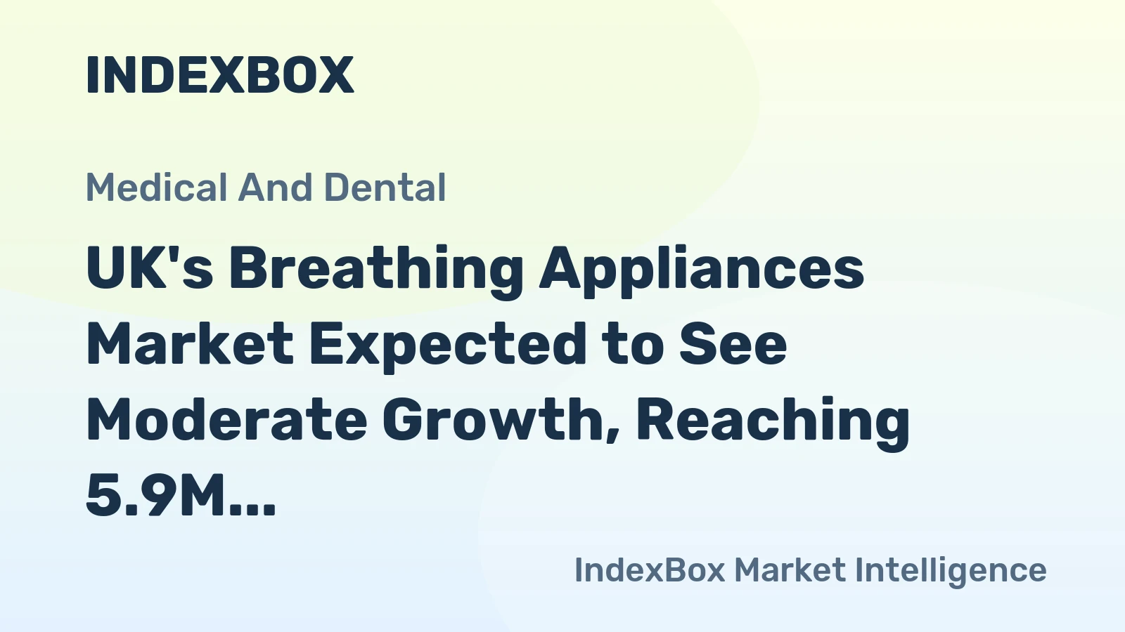 UK's Breathing Appliances Market Expected to See Moderate Growth, Reaching 5.9M Units and $753M by 2035