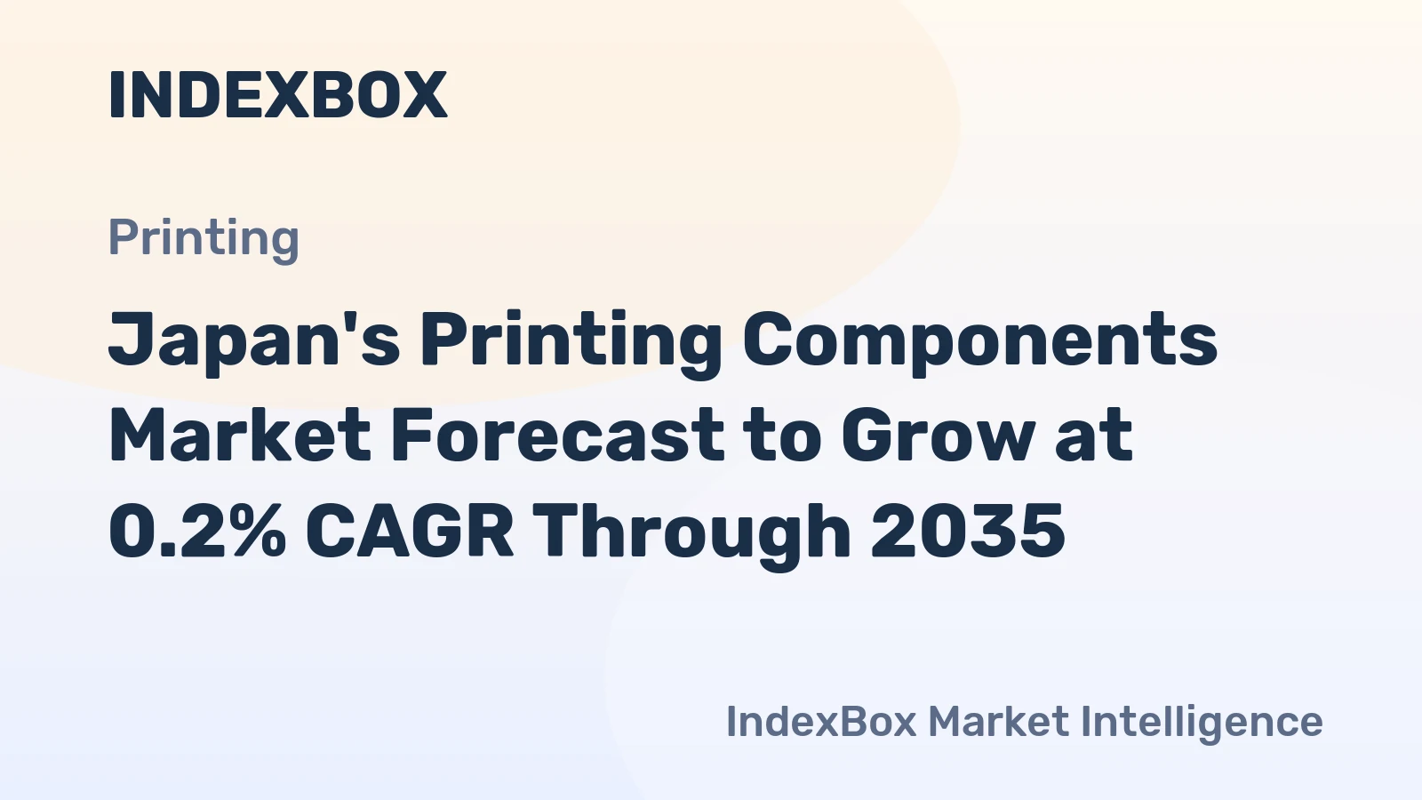 Japan's Printing Components Market Forecast to Grow at 0.2% CAGR Through 2035