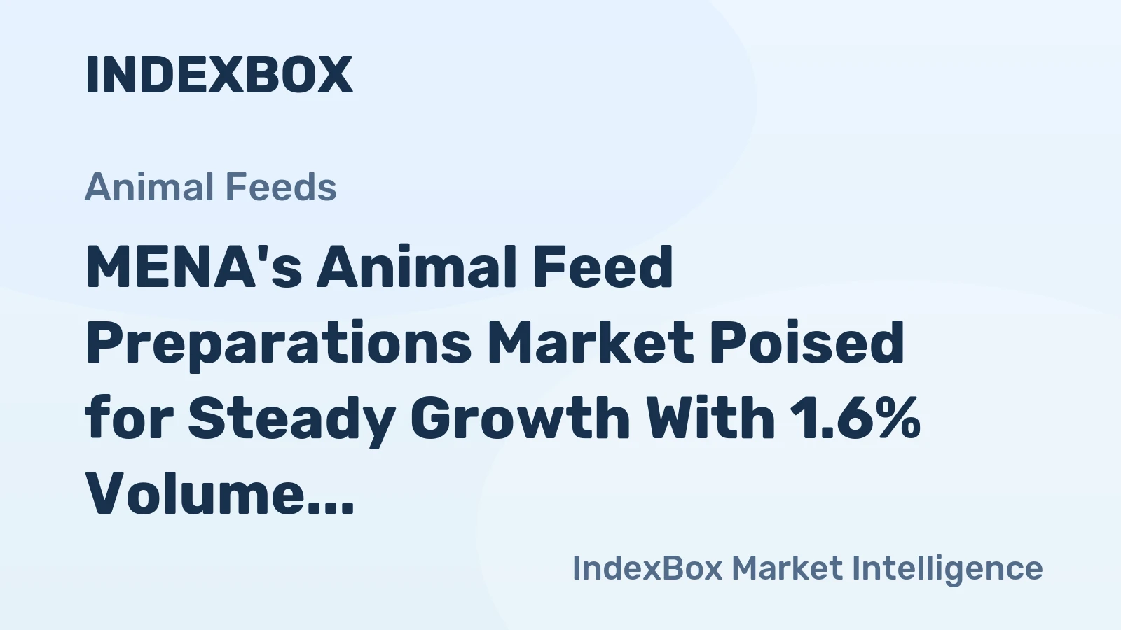 MENA's Animal Feed Preparations Market Poised for Steady Growth With 1.6% Volume CAGR Through 2035