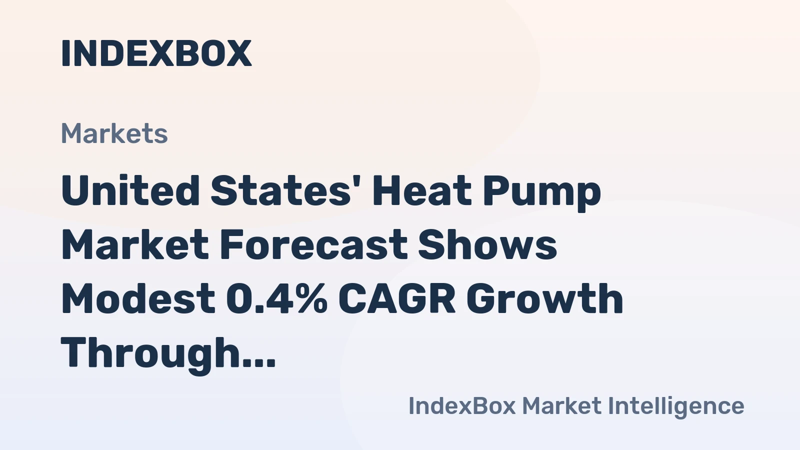 United States' Heat Pump Market Forecast Shows Modest 0.4% CAGR Growth Through 2035