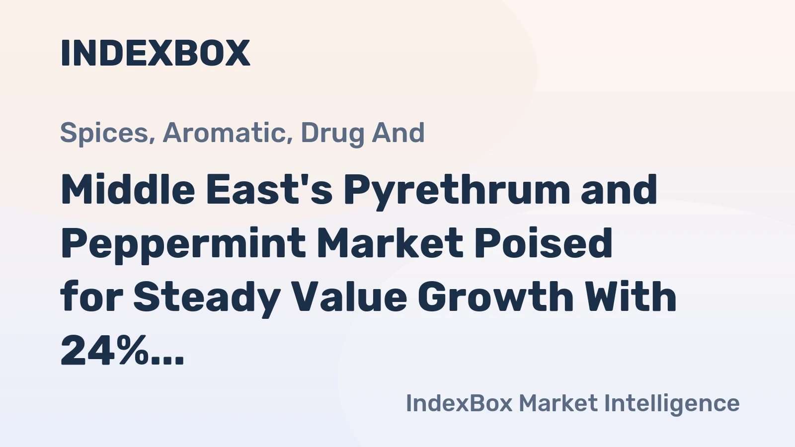 Middle East's Pyrethrum and Peppermint Market Poised for Steady Value Growth With 24% CAGR Through 2035