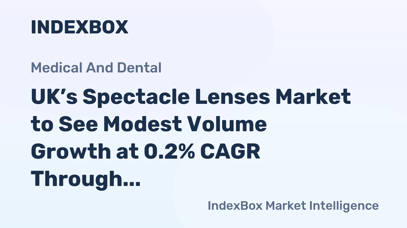 UK’s Spectacle Lenses Market to See Modest Volume Growth at 0.2% CAGR Through 2035