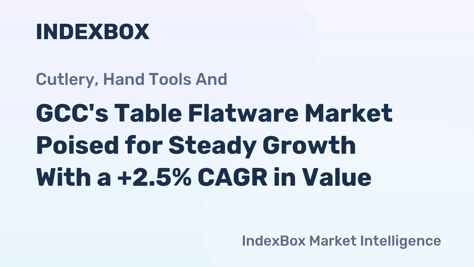 GCC's Table Flatware Market Poised for Steady Growth With a +2.5% CAGR in Value