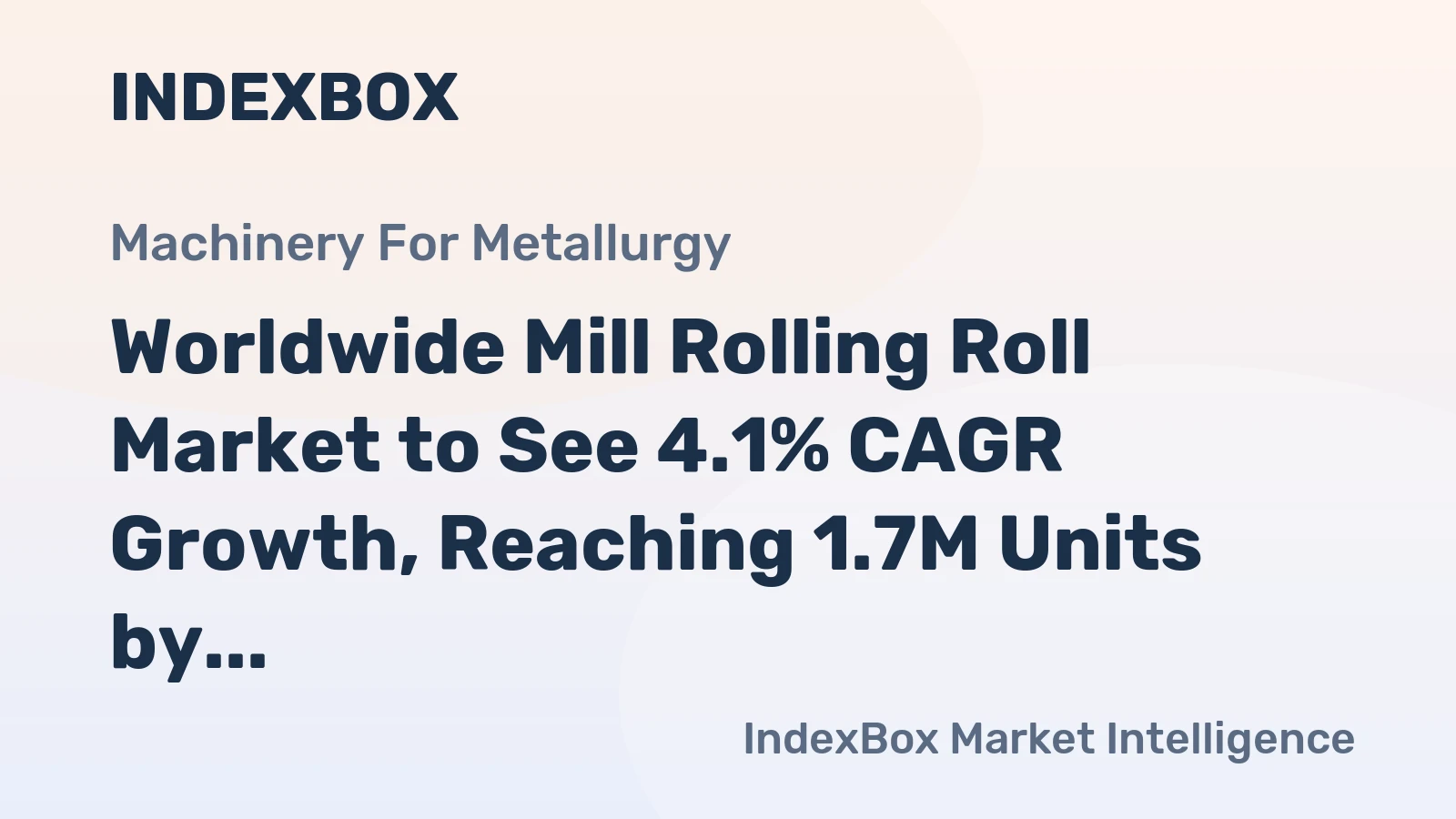 Worldwide Mill Rolling Roll Market to See 4.1% CAGR Growth, Reaching 1.7M Units by 2035