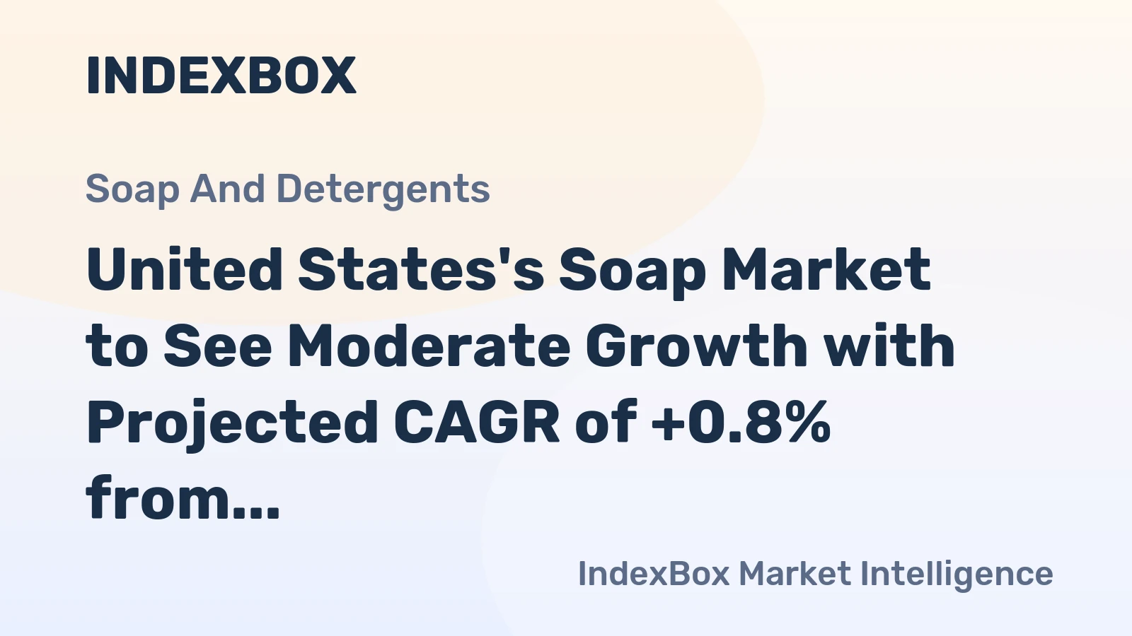 United States's Soap Market to See Moderate Growth with Projected CAGR of +0.8% from 2024-2035