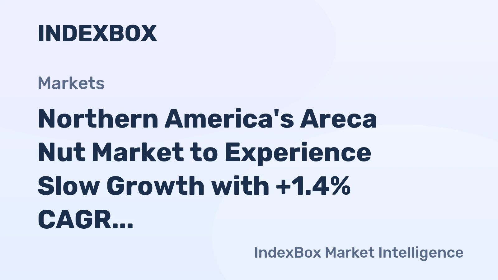 Northern America's Areca Nut Market to Experience Slow Growth with +1.4% CAGR Through 2035