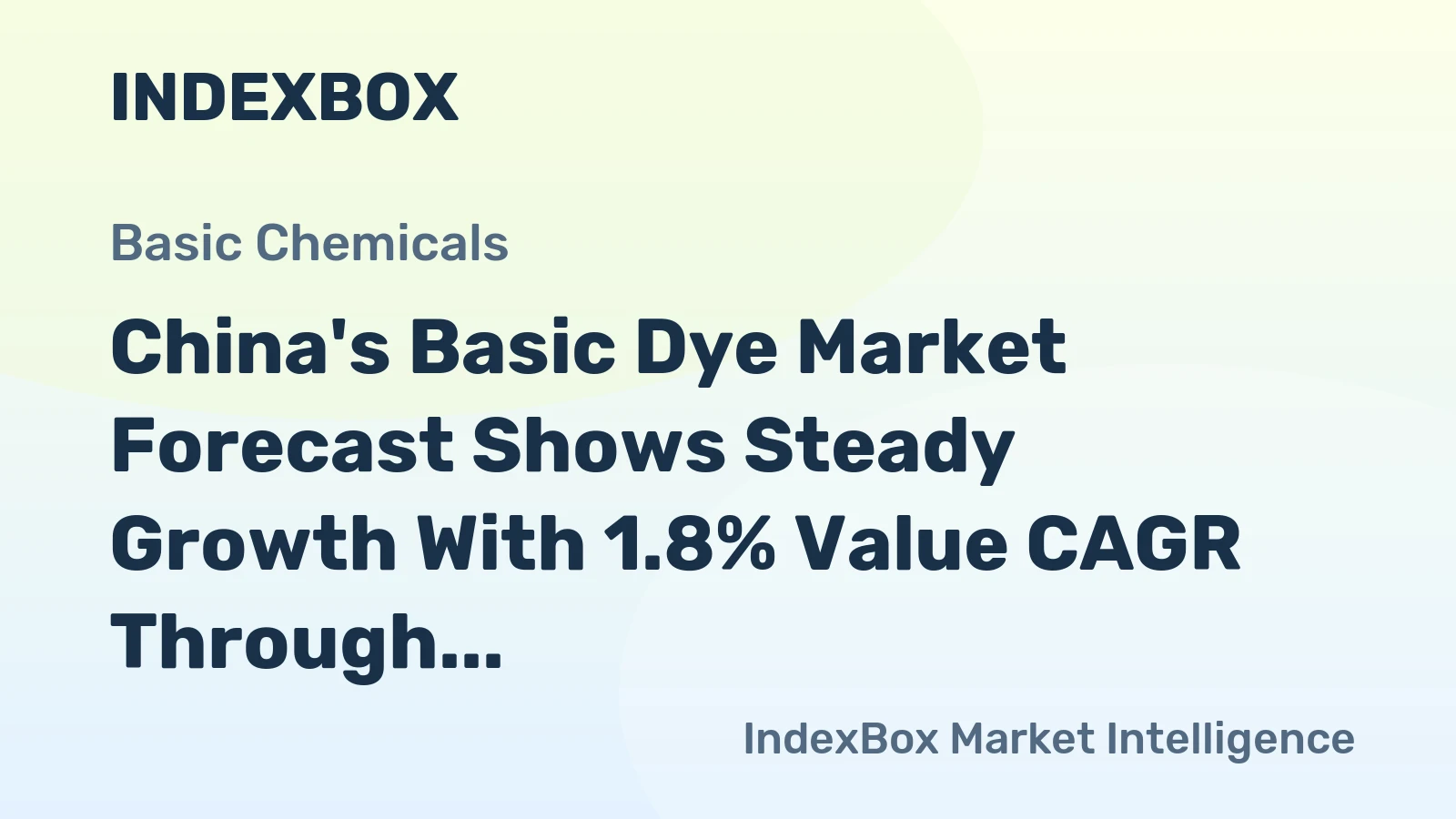 China's Basic Dye Market Forecast Shows Steady Growth With 1.8% Value CAGR Through 2035