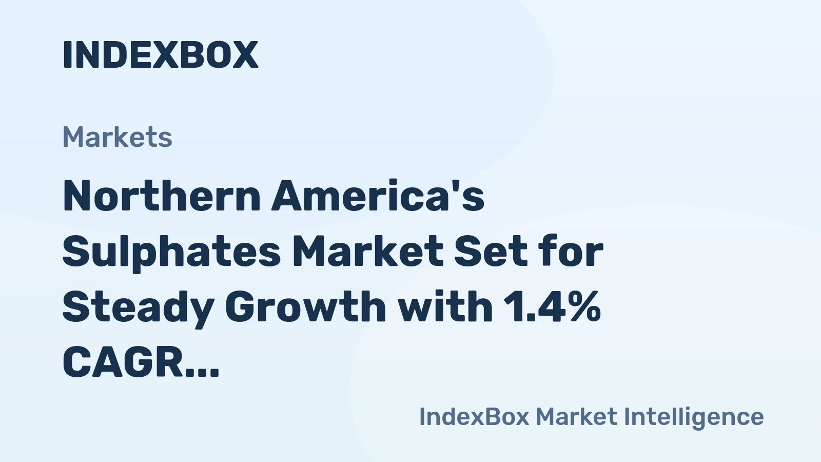 Northern America's Sulphates Market Set for Steady Growth with 1.4% CAGR Through 2035