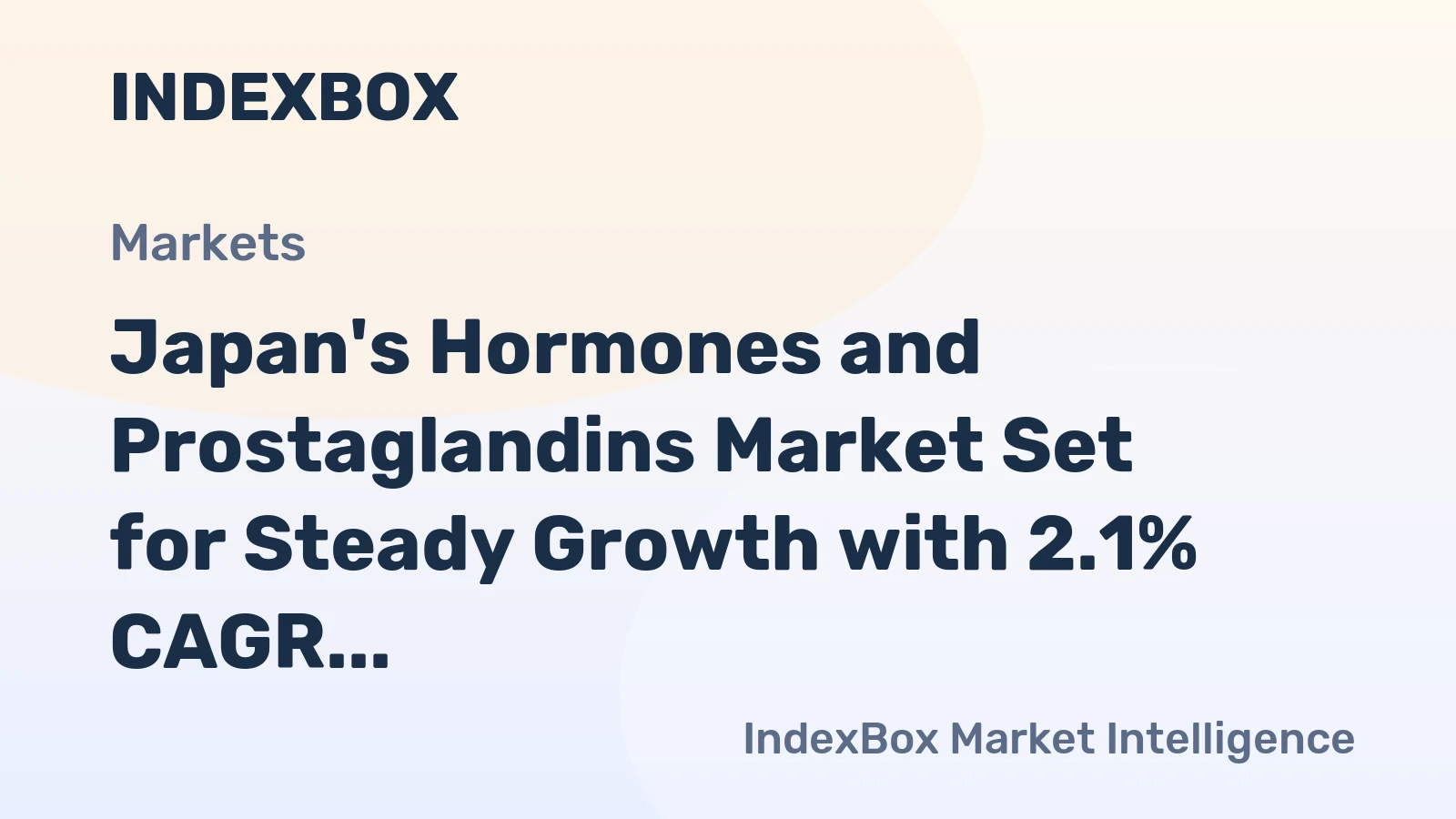 Japan's Hormones and Prostaglandins Market Set for Steady Growth with 2.1% CAGR