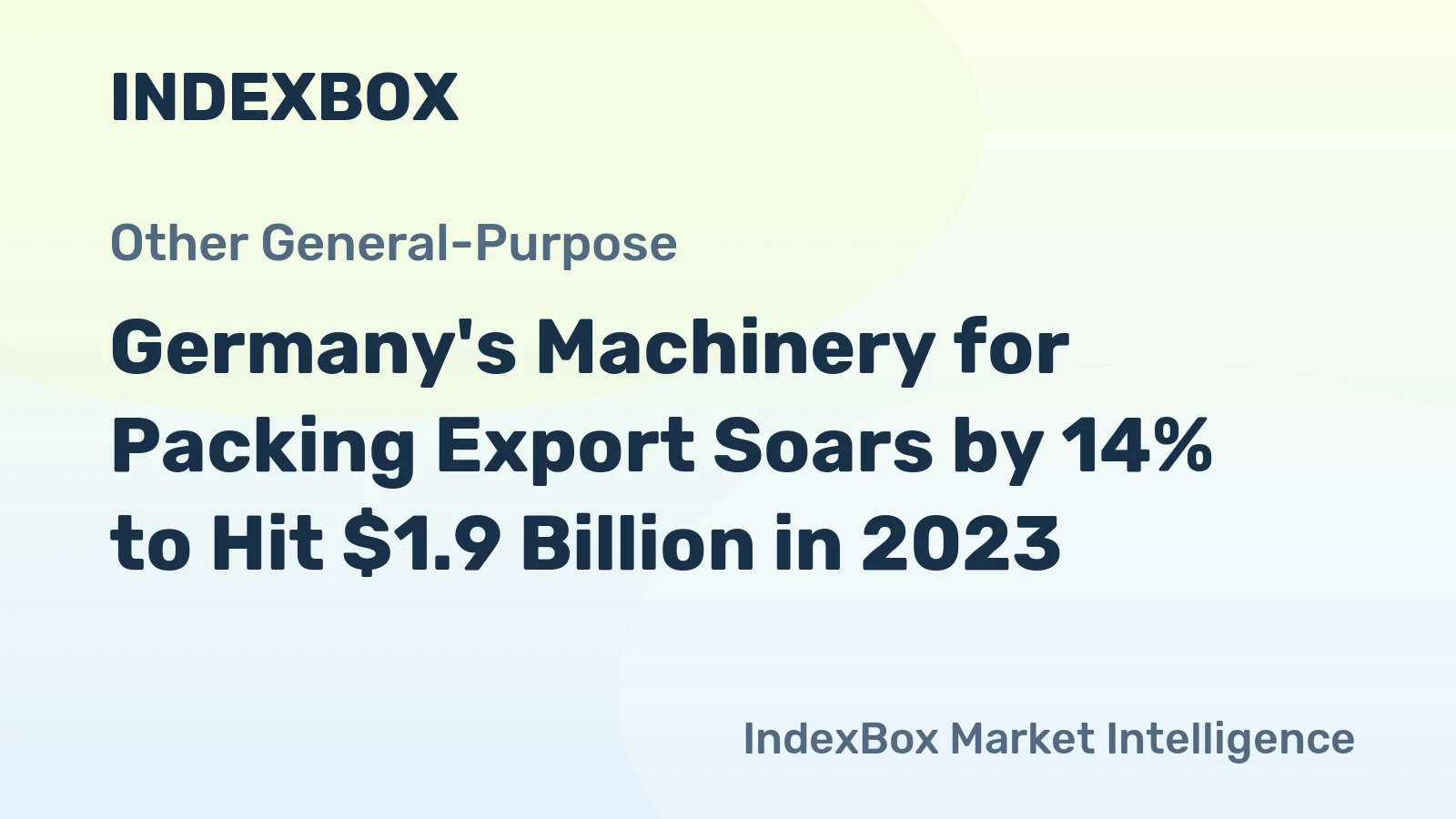 Germany's Machinery for Packing Export Soars by 14% to Hit $1.9 Billion in 2023