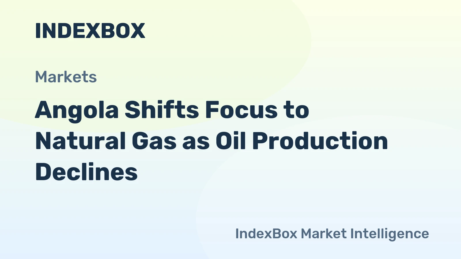 Angola Shifts Focus to Natural Gas as Oil Production Declines