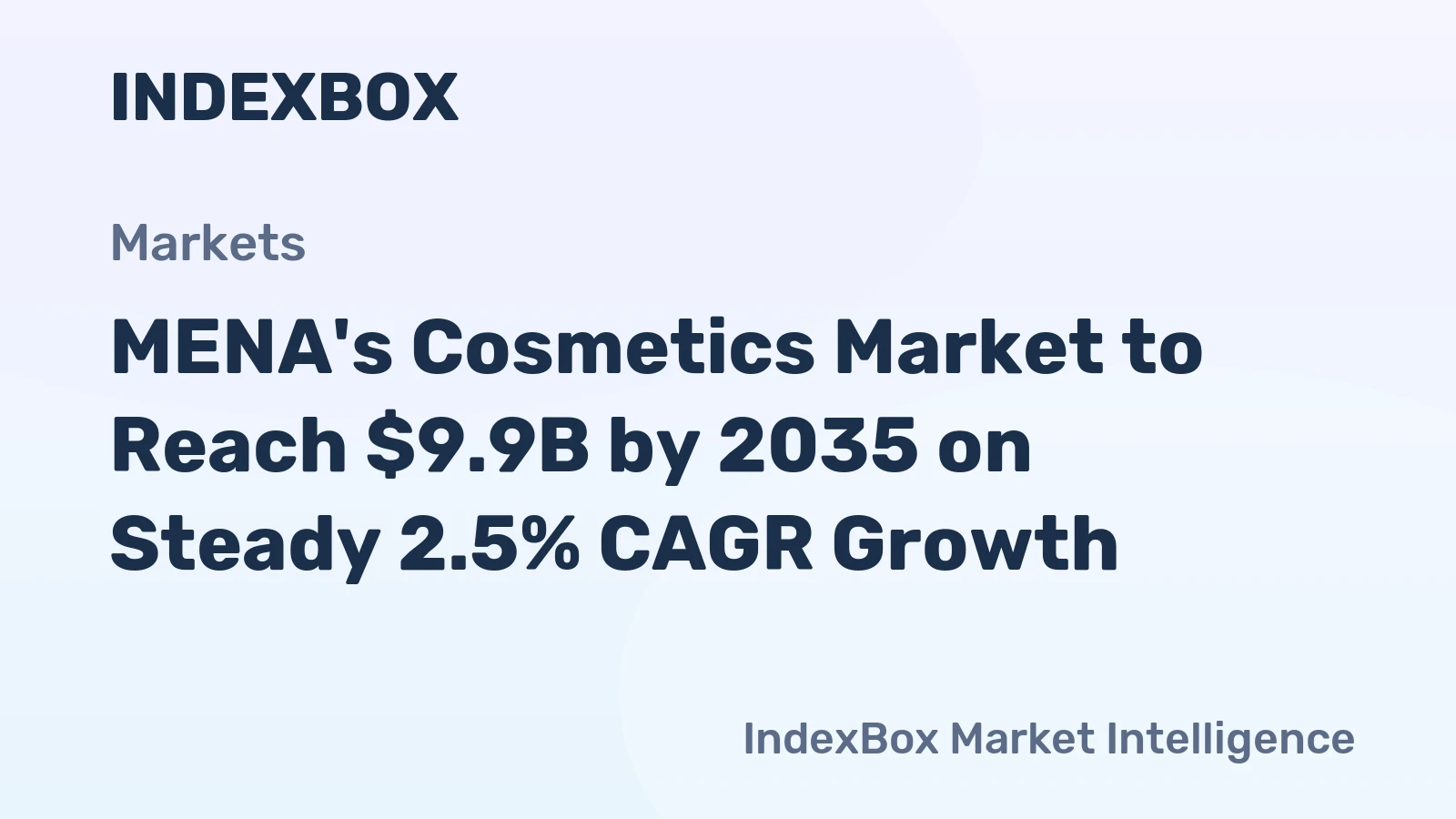 MENA's Cosmetics Market to Reach $9.9B by 2035 on Steady 2.5% CAGR Growth