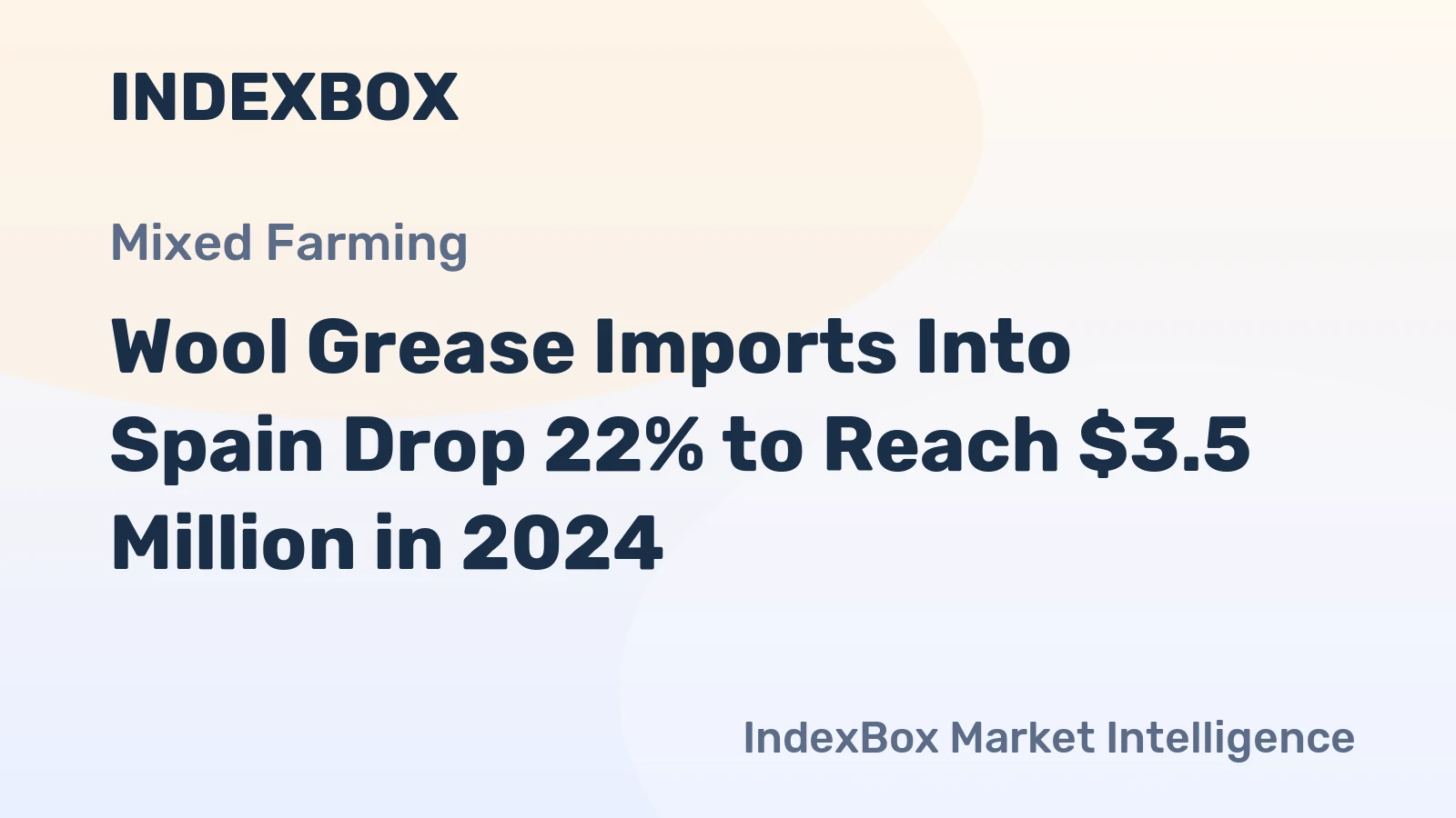 Wool Grease Imports Into Spain Drop 22% to Reach $3.5 Million in 2024