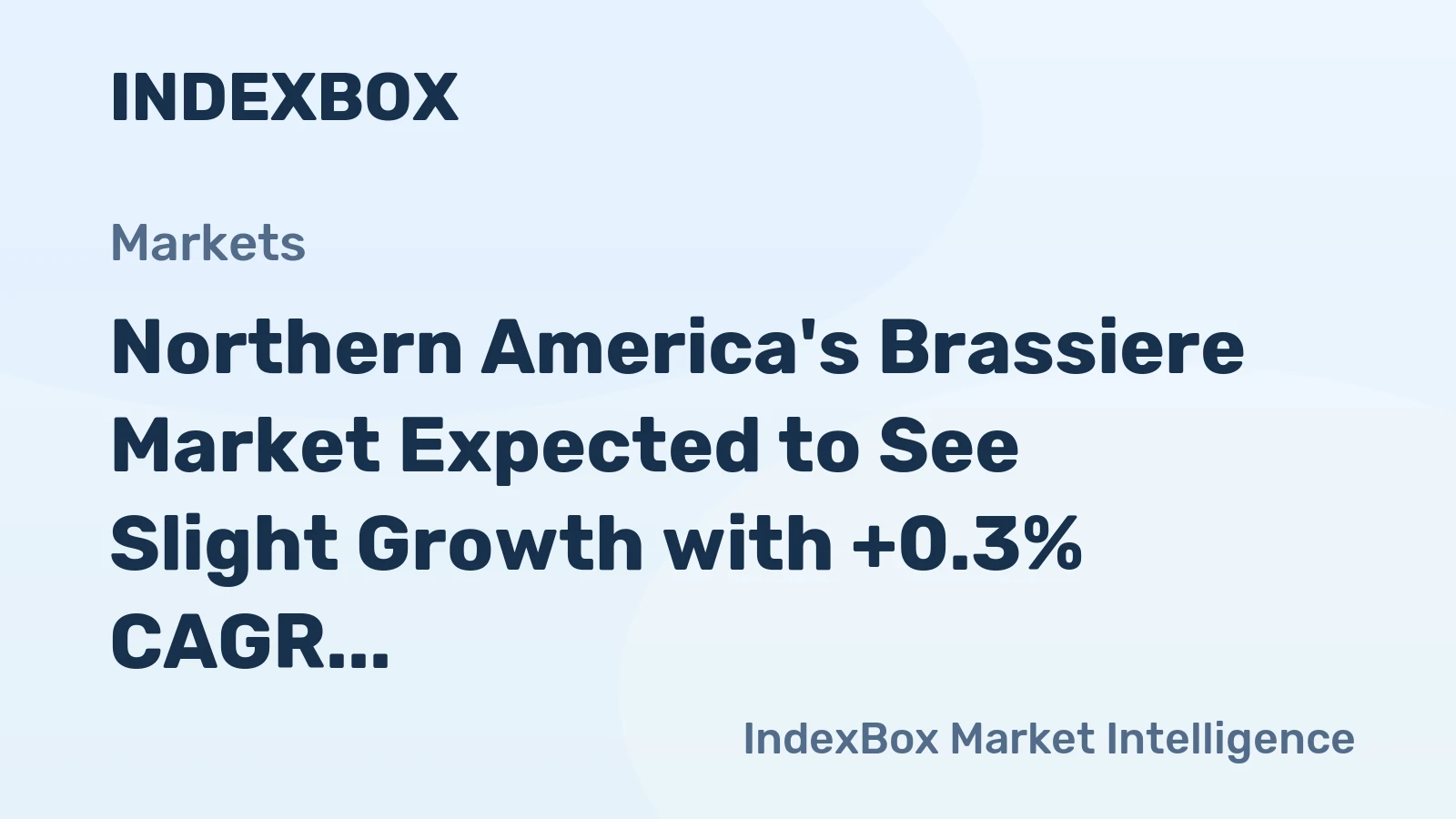 Northern America's Brassiere Market Expected to See Slight Growth with +0.3% CAGR