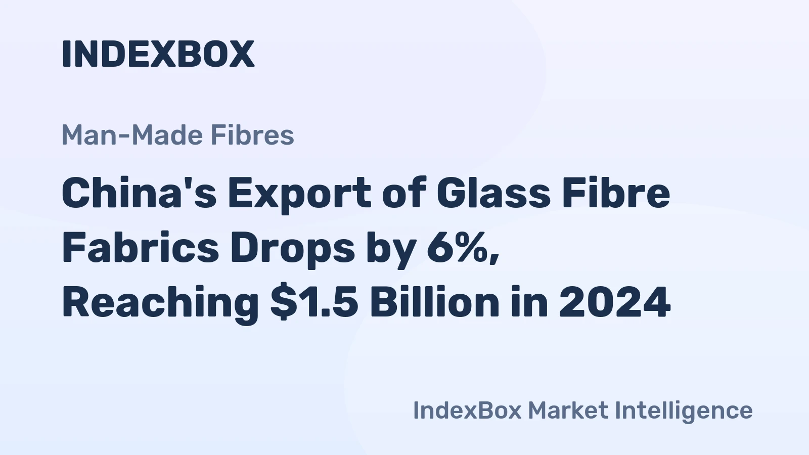 China's Export of Glass Fibre Fabrics Drops by 6%, Reaching $1.5 Billion in 2024