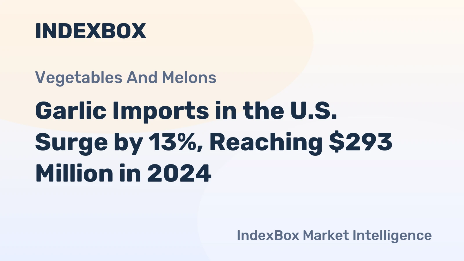 Garlic Imports in the U.S. Surge by 13%, Reaching $293 Million in 2024