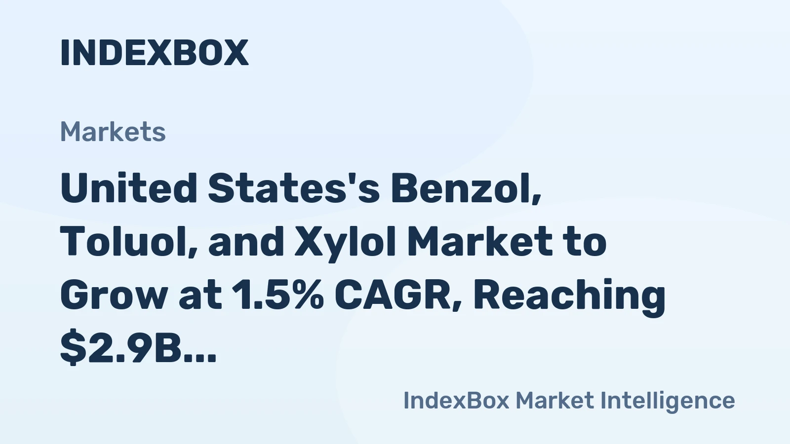 United States's Benzol, Toluol, and Xylol Market to Grow at 1.5% CAGR, Reaching $2.9B by 2035