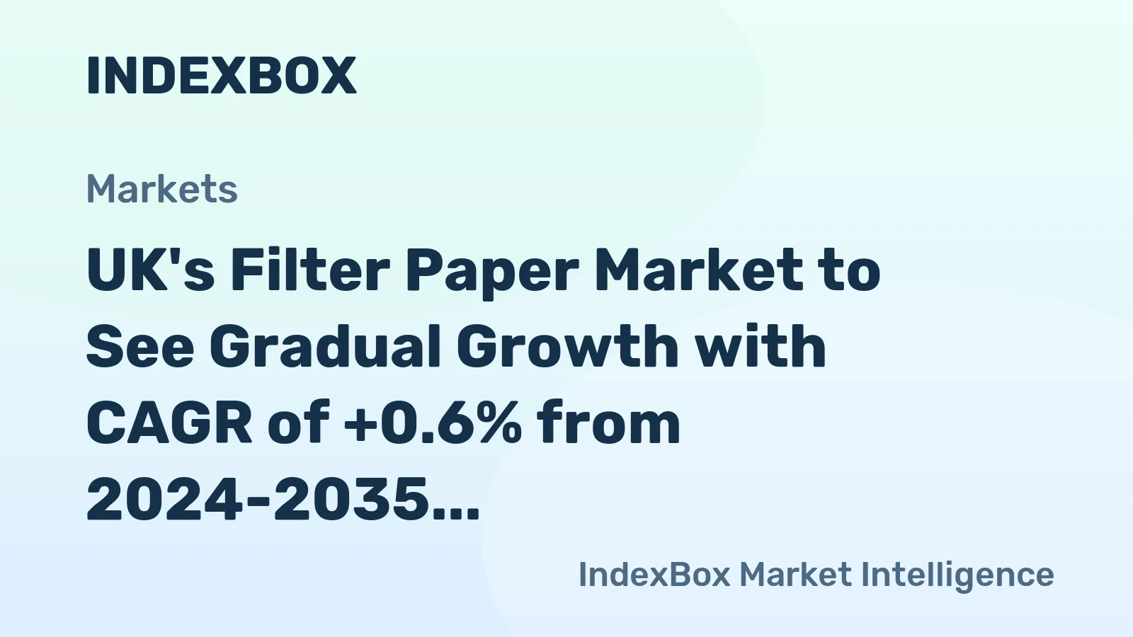UK's Filter Paper Market to See Gradual Growth with CAGR of +0.6% from 2024-2035