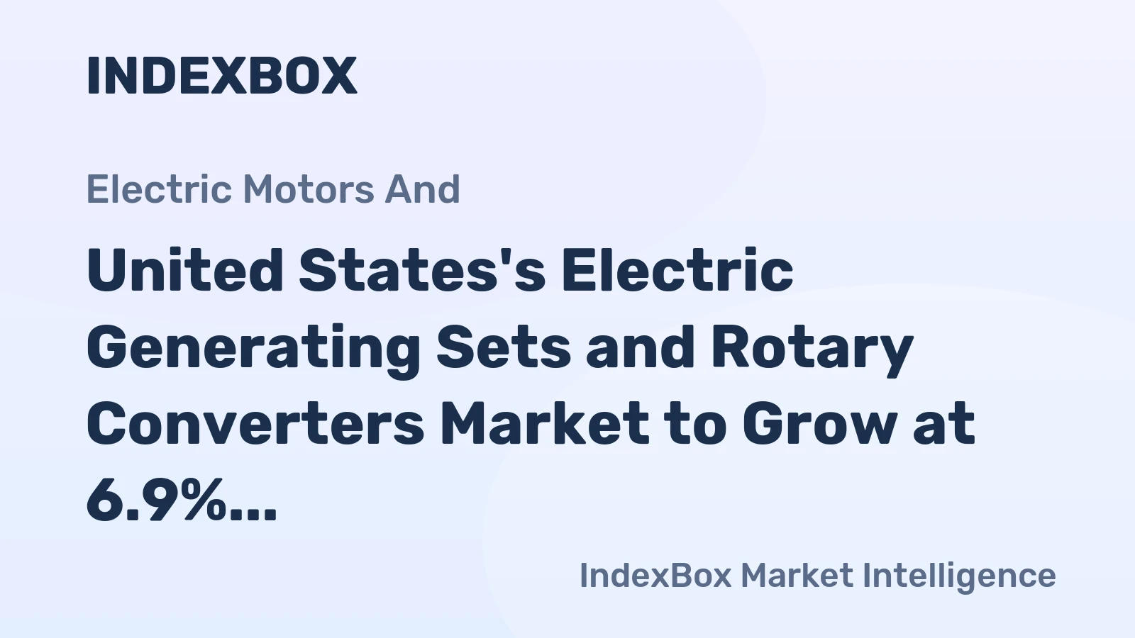 United States's Electric Generating Sets and Rotary Converters Market to Grow at 6.9% CAGR Through 2035