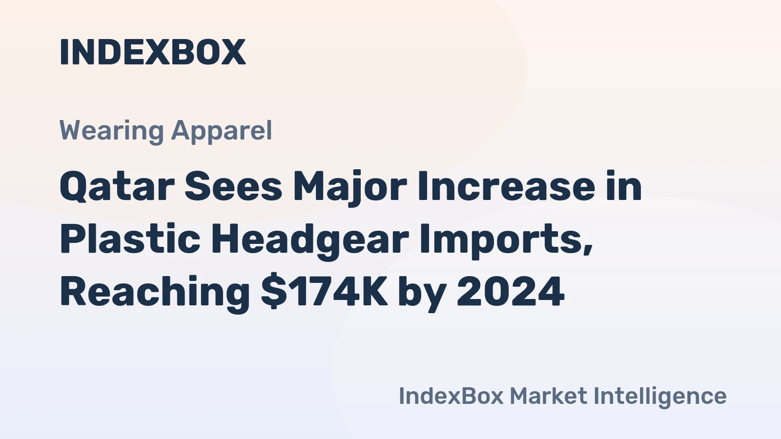 Qatar Sees Major Increase in Plastic Headgear Imports, Reaching $174K by 2024