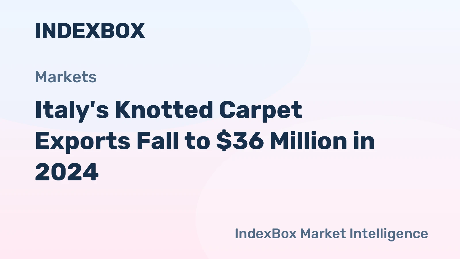 Italy's Knotted Carpet Exports Fall to $36 Million in 2024