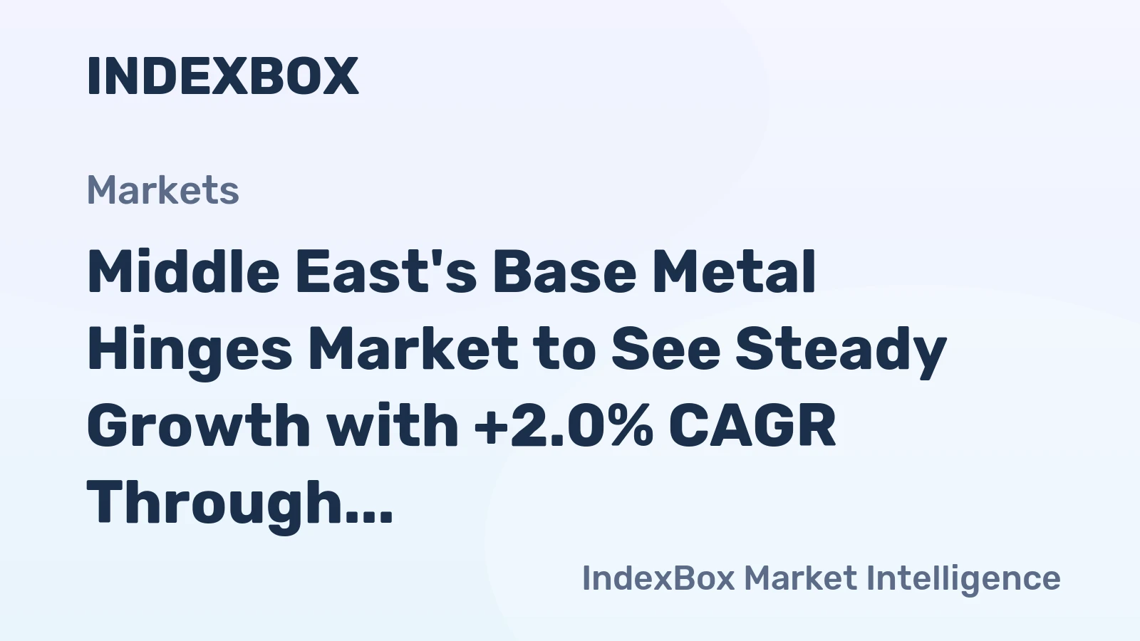 Middle East's Base Metal Hinges Market to See Steady Growth with +2.0% CAGR Through 2035