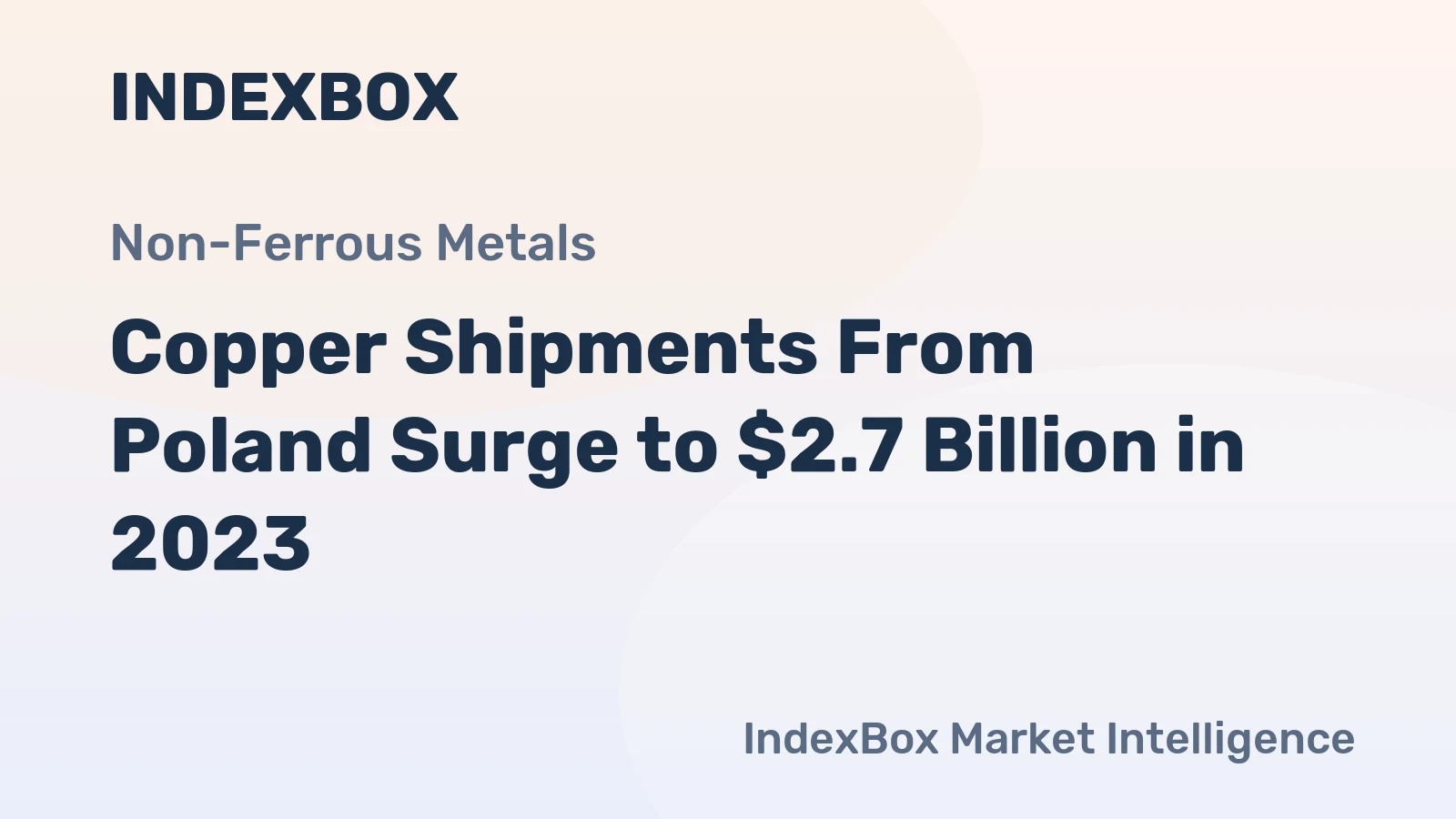 Copper Shipments From Poland Surge to $2.7 Billion in 2023