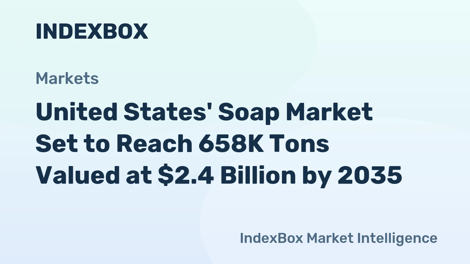 United States' Soap Market Set to Reach 658K Tons Valued at $2.4 Billion by 2035