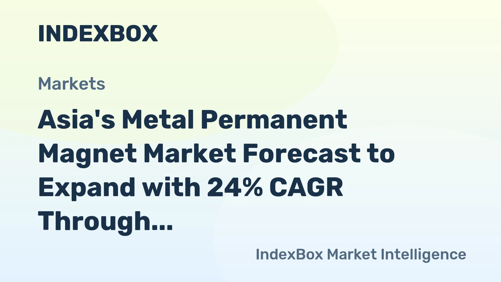 Asia's Metal Permanent Magnet Market Forecast to Expand with 24% CAGR Through 2035