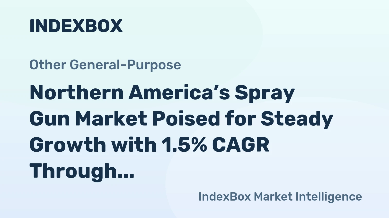 Northern America’s Spray Gun Market Poised for Steady Growth with 1.5% CAGR Through 2035