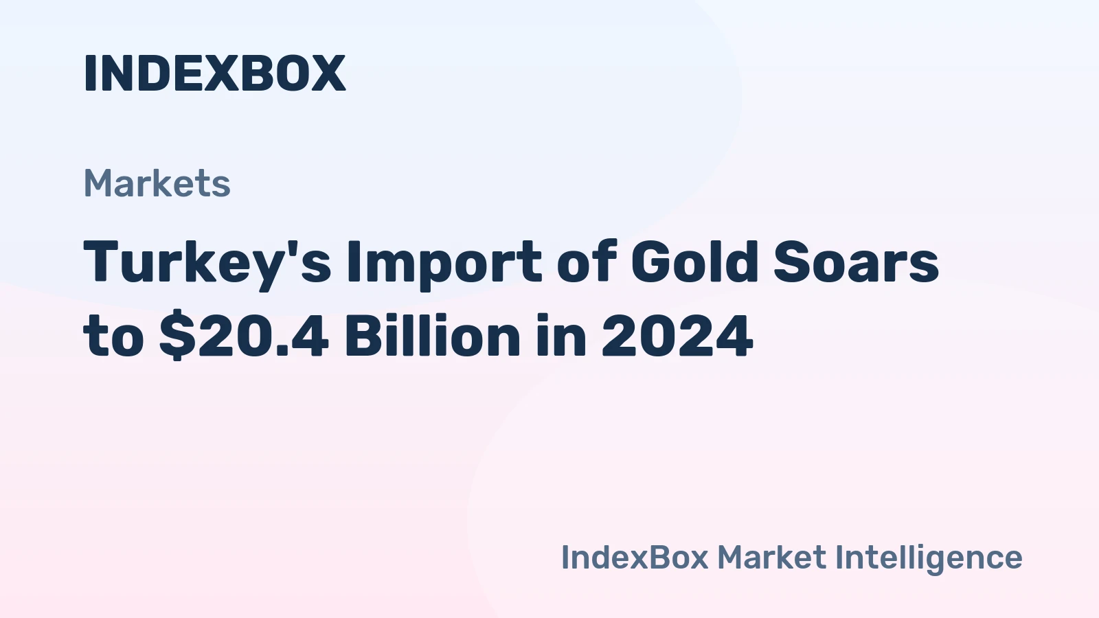 Turkey's Import of Gold Soars to $20.4 Billion in 2024