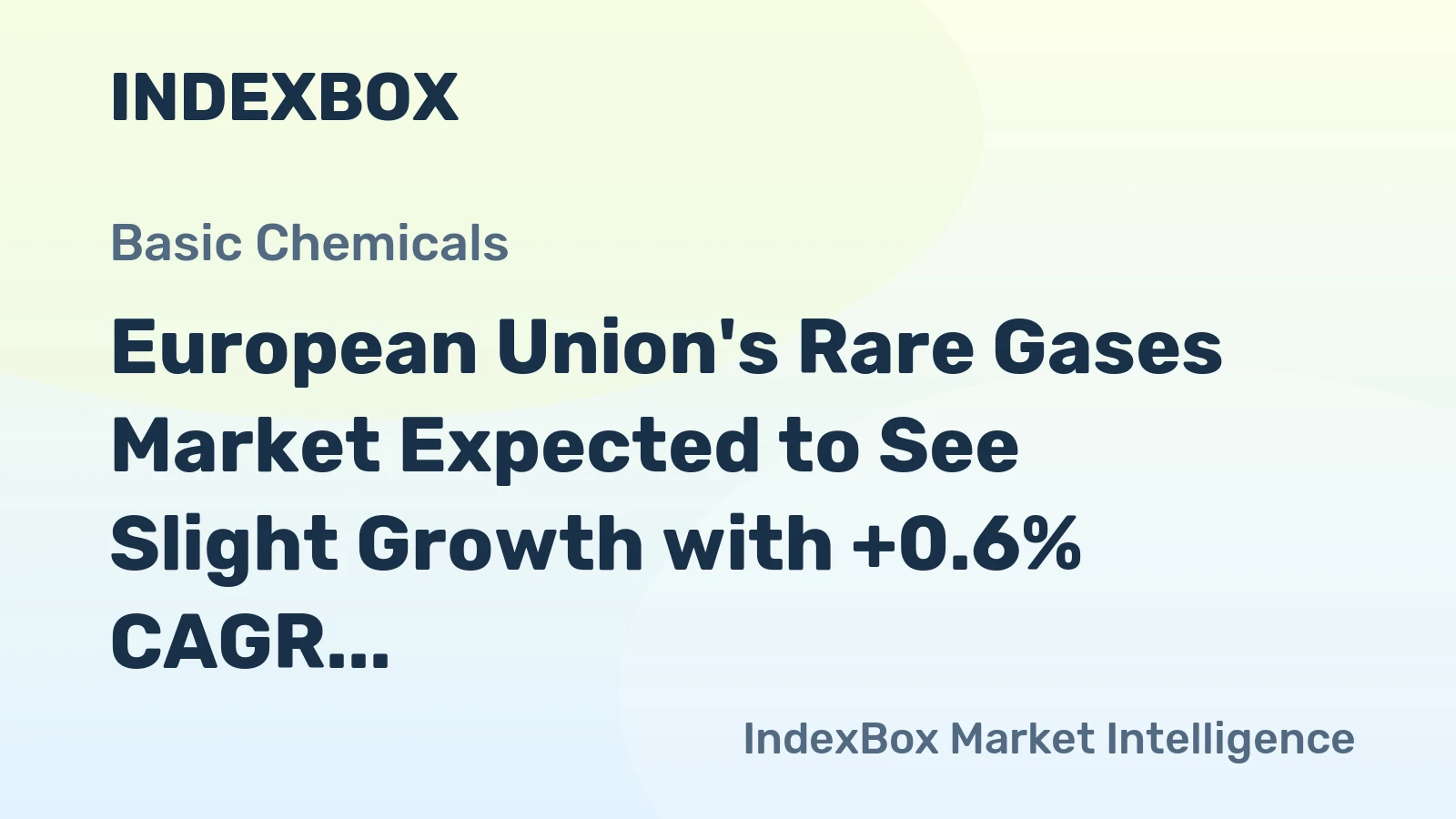 European Union's Rare Gases Market Expected to See Slight Growth with +0.6% CAGR from 2024 to 2035